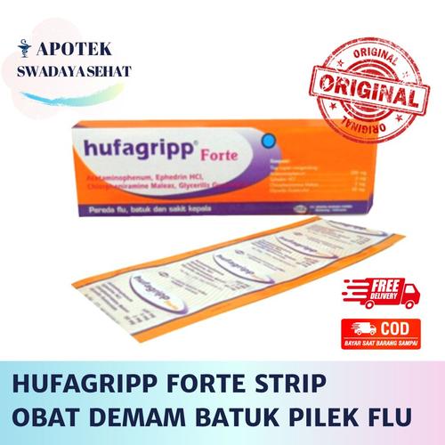 Jual HUFAGRIP FORTE SRTIP 10 TABLET / OBAT DEMAM BATUK PILEK - Kab ...