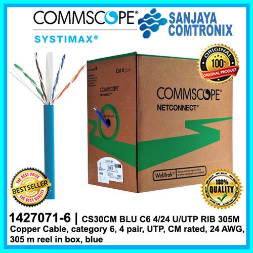 Jual COMMSCOPE Kabel UTP / Kabel LAN Cat. 6 AMP 1427071-6 Roll / Box ...