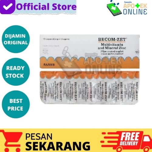 Jual BECOM-ZET 1 STRIP ISI 10 TABLET - Kota Tangerang - Apotek Duta ...