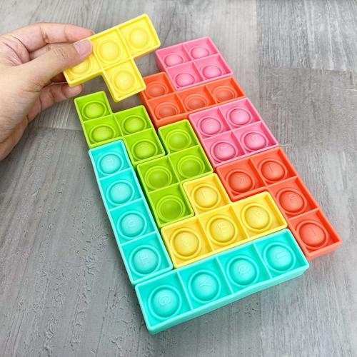 Jual POP IT TETRIS PUZZLE asah otah anti stress susun viral its popit ...