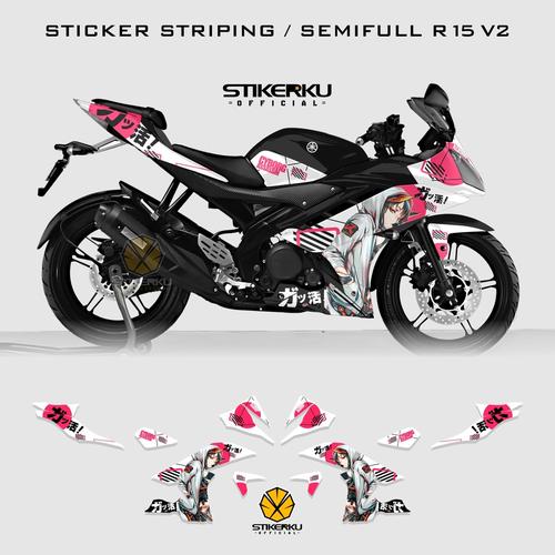 Jual STRIPING R15 V2 EDISI KIRITO STIKER SEMI FULL YAMAHA R15 V2 DECAL ...