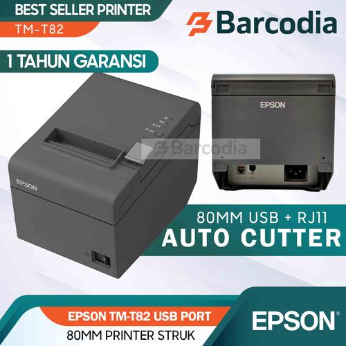 Jual PRINTER EPSON TMT82 USB KERTAS THERMAL 80MM | TM-T82 USB GARANSI ...