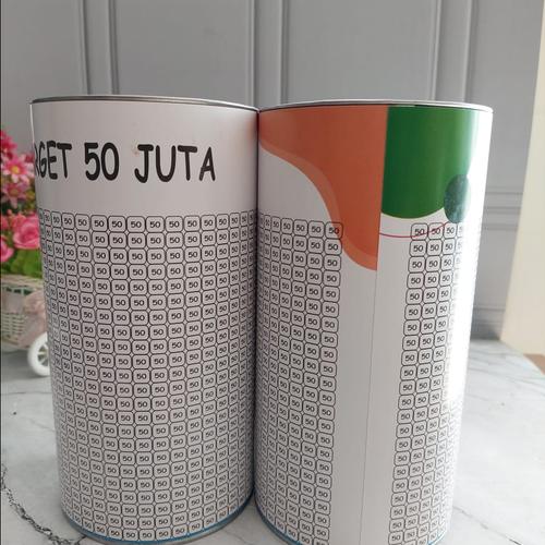 Promo Tabungan target 50 juta 50k celengan target 50jt buka tutup jumbo ...