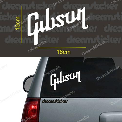 Jual Sticker Stiker Gibson Logo - Gold - Kab. Bandung - dreamsticker ...