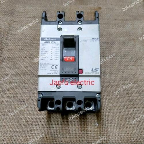 Jual MCCB Breaker LS Metasol ABN103C 3Pole 100 Ampere Original ...
