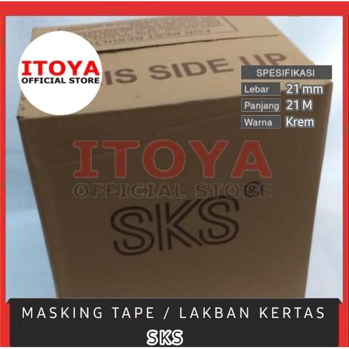 Jual DUS /Masking Tape "SKS" 24 MM - Panjang 21 M Packing per pcs ...