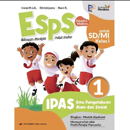 Jual Buku ESPS IPAS IPA IPS Kelas 1 SD Kurikulum Merdeka erlangga SD ...