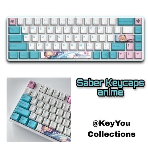 Jual Saber keycaps set anime fate grand order pbt not keqing genshin ...