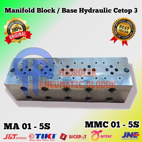 Jual Manifold Block Hydraulic Cetop 3 , MA 01 , MMC 01 - 5 Susun - PT1/2" & AB3/8" - Jakarta ...