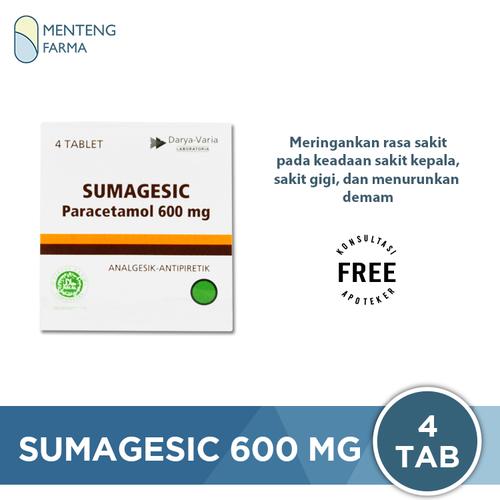 Jual Sumagesic 600 Mg 4 Tablet - Pereda Sakit Kepala, Sakit Gigi, Demam ...