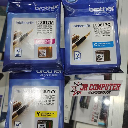Jual Brother Ink Cartridge LC-3617 BK/C/M/Y for MFC-J3530DW - LC3617 ...