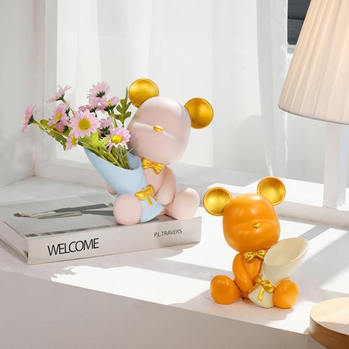 Jual Patung Beruang Lucu Unik / Flower Bouquet Bear EB Home 572/1-7 - 3 ...