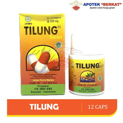 Jual Tilung Kapsul Obat Tipes | Tifus | Demam 1 Botol isi 12 Kapsul ...