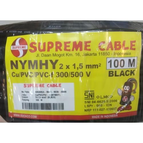 Jual Kabel Listrik SUPREME NYYHY 2x1.5mm 2x1,5mm 1 Meter/100 Meter ...