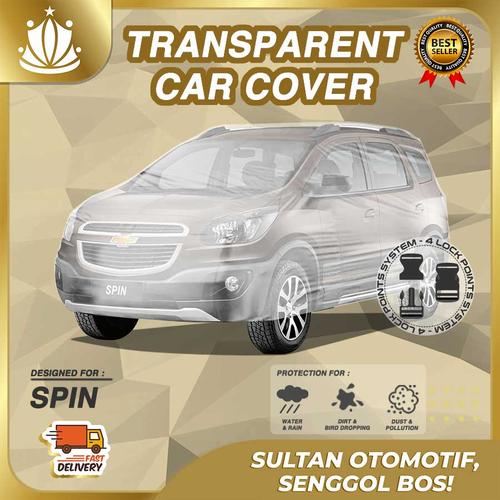 Jual Sarung Mobil Plastik TEBAL Body Cover Transparan Chevrolet Spin ...
