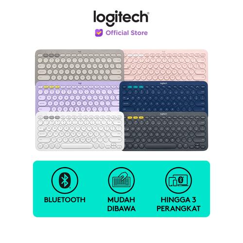Promo Logitech K380 Keyboard Wireless Bluetooth Multi-Device - Sand ...