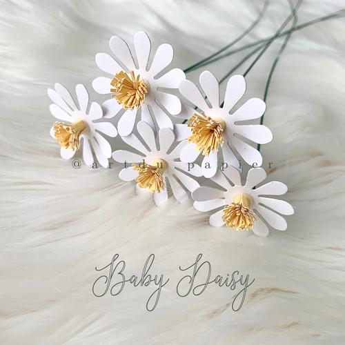 Jual Paper Flowwer Baby Daisy / Bunga Kertas / Dekorasi / Mini Daisy ...