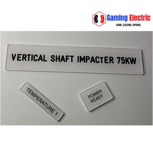 Jual Name Plate Panel W4cm x H1.2cm / Name Plate Acrylic - Kab. Bogor ...