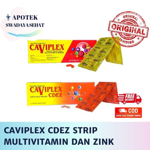 Jual CAVIPLEX / CAVIPLEX CDEZ STRIP 10 TABLET MULTIVITAMIN - Caviplex ...