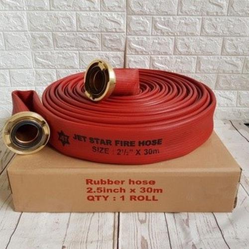 Jual SELANG PEMADAM 2,5 INCH X 30 M FIRE HOSE RUBBER JET STAR + COUPLING - Jakarta Barat ...