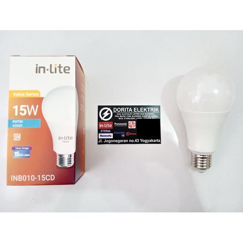 Jual in-Lite Lampu 15 Watt Bohlam LED Value INB010 15w inlite - Putih ...