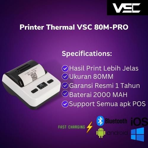 Promo PRINTER 80MM PORTABLE THERMAL KASIR 80MM VSC MP-80M PRO ...
