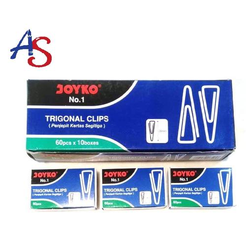 Jual Trigonal Clips Joyko No. 1 / Penjepit Kertas Segitiga - Kab ...