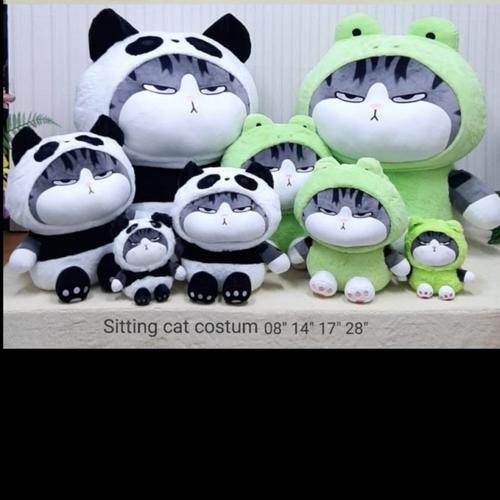 Jual Boneka Furyu Cat Kostum Kelinci Panda Kodok 75cm Big kucing kostum ...