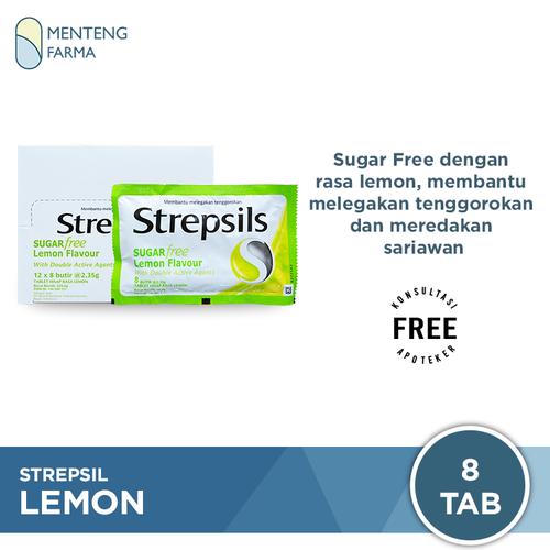 Jual Strepsils Sugar Free Lemon Flavor Sachet - Permen Pelega ...