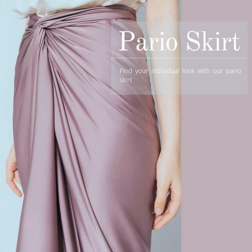 Jual Pario Skirt | Warp Skirt | Rok Lilit Satin - Dusty Lilac - Kota ...