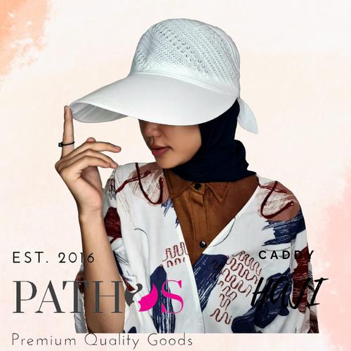 Jual Topi Putih Wanita Haji Umroh Caddy Pantai Straw - Kab. Bandung ...