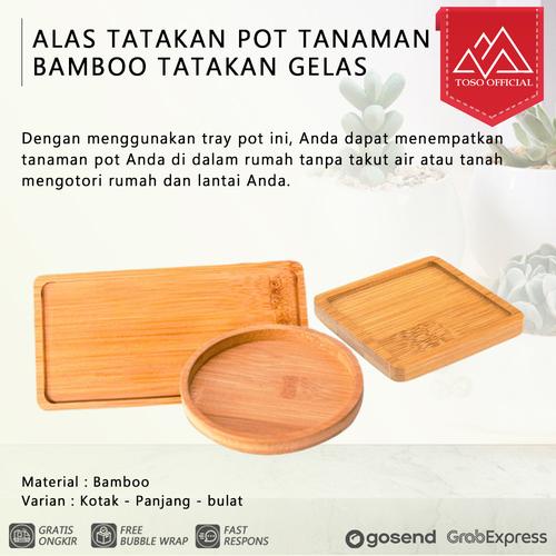 Jual TATAKAN GELAS KOPI TEH ALAS POT BAMBU TRAY BAMBOO COASTER NAMPAN ...