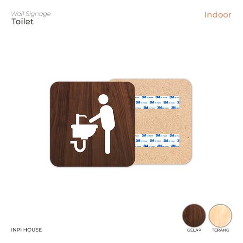 Jual Papan Tanda Cuci Tangan - Wastafel Sign - Coklat Gelap - Kab ...