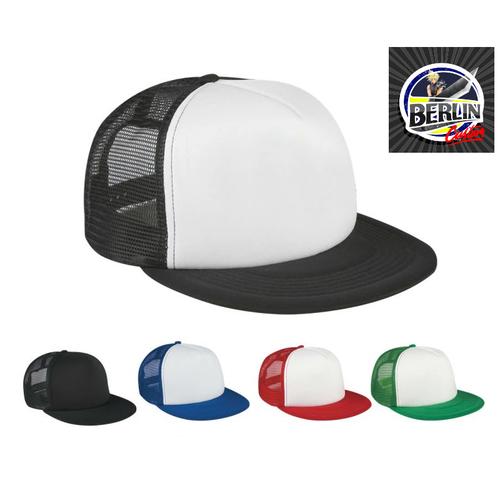 Jual Topi Trucker Snapback Jaring Lidah Lurus Polos Premium High ...