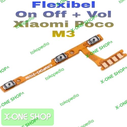 Jual Fleksibel tombol volume power on off Poco M3 Redmi 9T Original ...