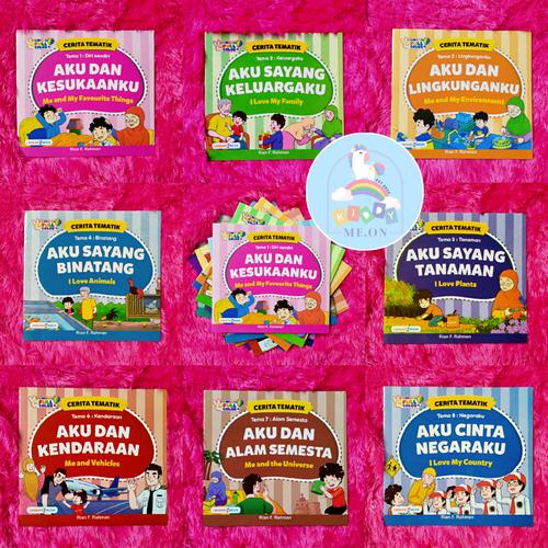 Jual Buku Cerita Anak Seri Tematik Bilingual HVS Full Colour (Part 1) - T. 1 : Kesukaan - Kab ...