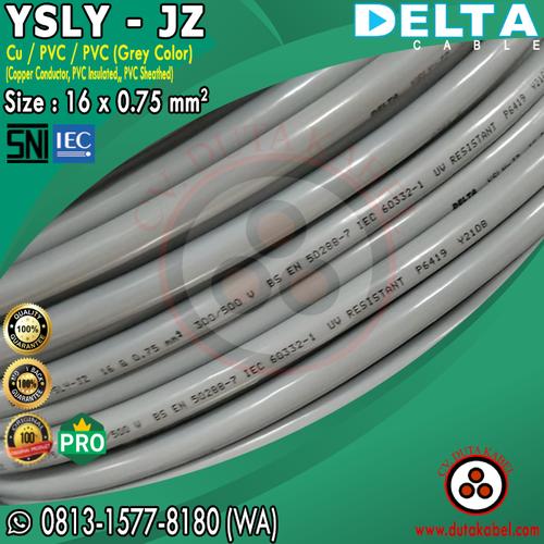 Jual Kabel YSLY-JZ 16x0,75 mm2 DELTA /16x0,75mm2/16x0.75 mm2/16 x 0 ...