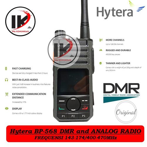 Jual HT HYTERA BP568 DIGITAL ANALOG VHF/UHF DMR and ANALOG RADIO - VHF ...