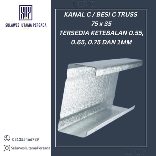 Jual BESI CANAL C / BESI C TRUSS / KANAL C BESI - 0.55 - Kota Makassar ...