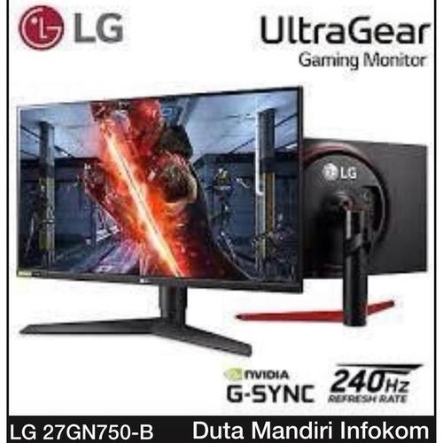 Jual LG 27GN750-B 27 Inch - FHD IPS 240hz 1ms Class UltraGear G-Sync ...