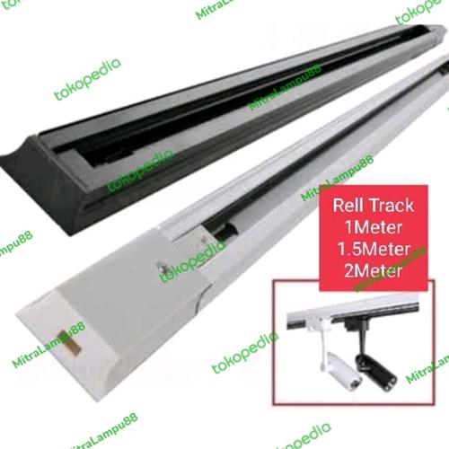Jual Rell Kap Lampu Sorot TrackLight 2M 2Meter Dudukan Spotlight Track ...