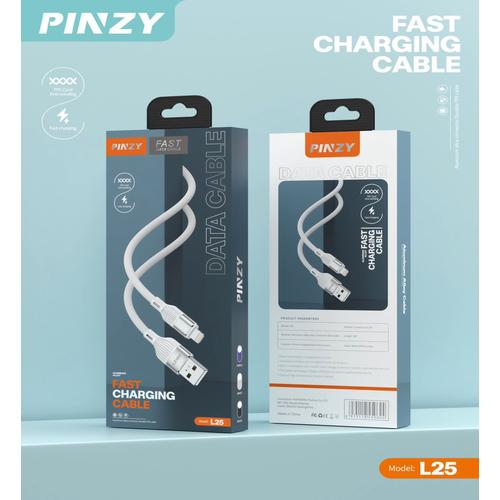 Promo Kabel Data Charger PINZY L25 Type Lightning Support Fast Charging ...