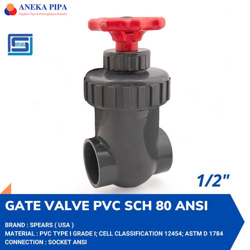 Jual Gate Valve PVC 1/2 Inch Socket ANSI Brand SPEARS USA - Kota ...