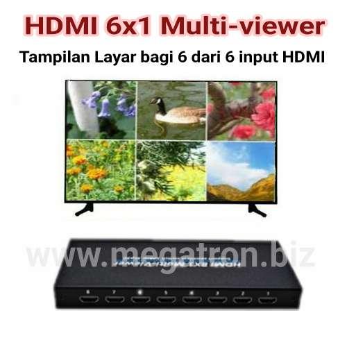 Jual HDMI 6x1 Multiviewer - Pembagi layar jadi 4/6/8 - Support 4K ...