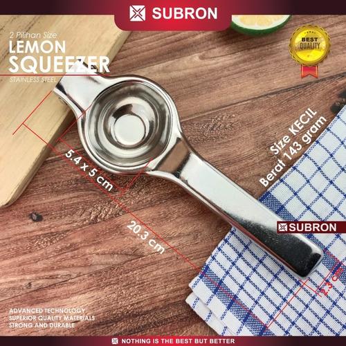 Jual SUBRON Lemon Squeezer Stainless Perasan Pressure Perasan Jeruk ...