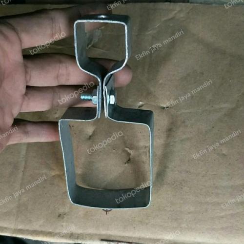 Jual klem gantung kotak ukuran 40mm x 20mm | plat galvanis - Jakarta ...