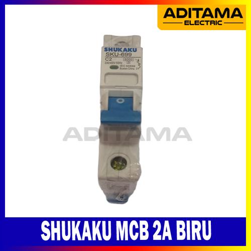 Jual MCB SHUKAKU 2A BIRU / SHUKAKU MCB 2AMPERE-1P - Jakarta Barat ...