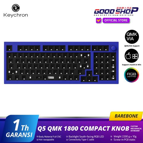 Promo Keychron Q5 QMK 1800 Compact BAREBONE KNOB Custom Mechanical ...