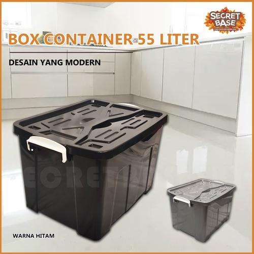 Promo BOX CONTAINER 55 LITER + RODA - Kontainer Box Plastik / Container ...
