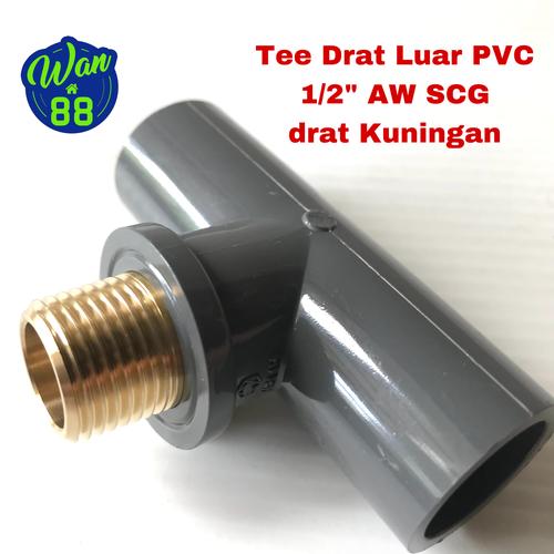 Jual Tee Drat Luar PVC 1/2" AW SCG drat Kuningan - Kota Surabaya - Wan ...